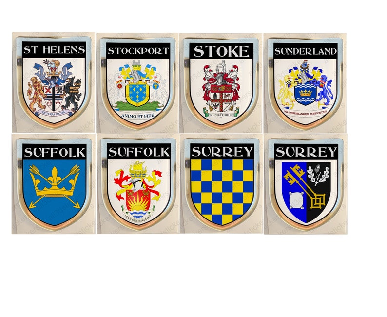 Sticker St Helens Stockport Stoke Sunderland Suffolk Surrey United ...