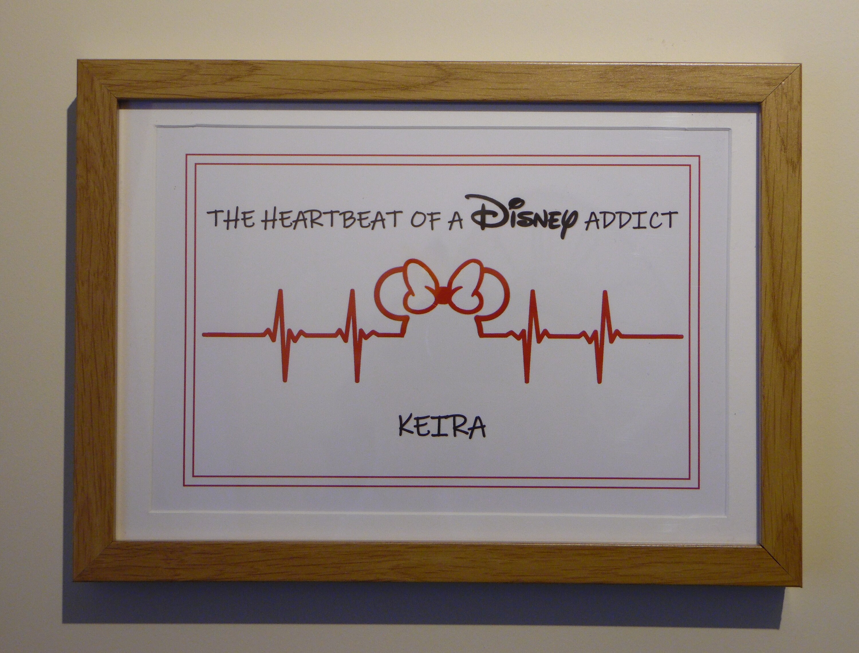 Personalised Heartbeat Word Art Prints Custom Handmade Word | Etsy