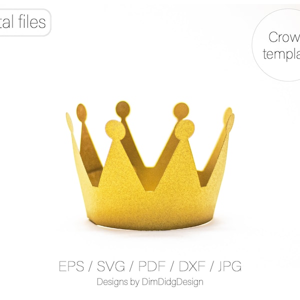 Crown Template Svg - Etsy