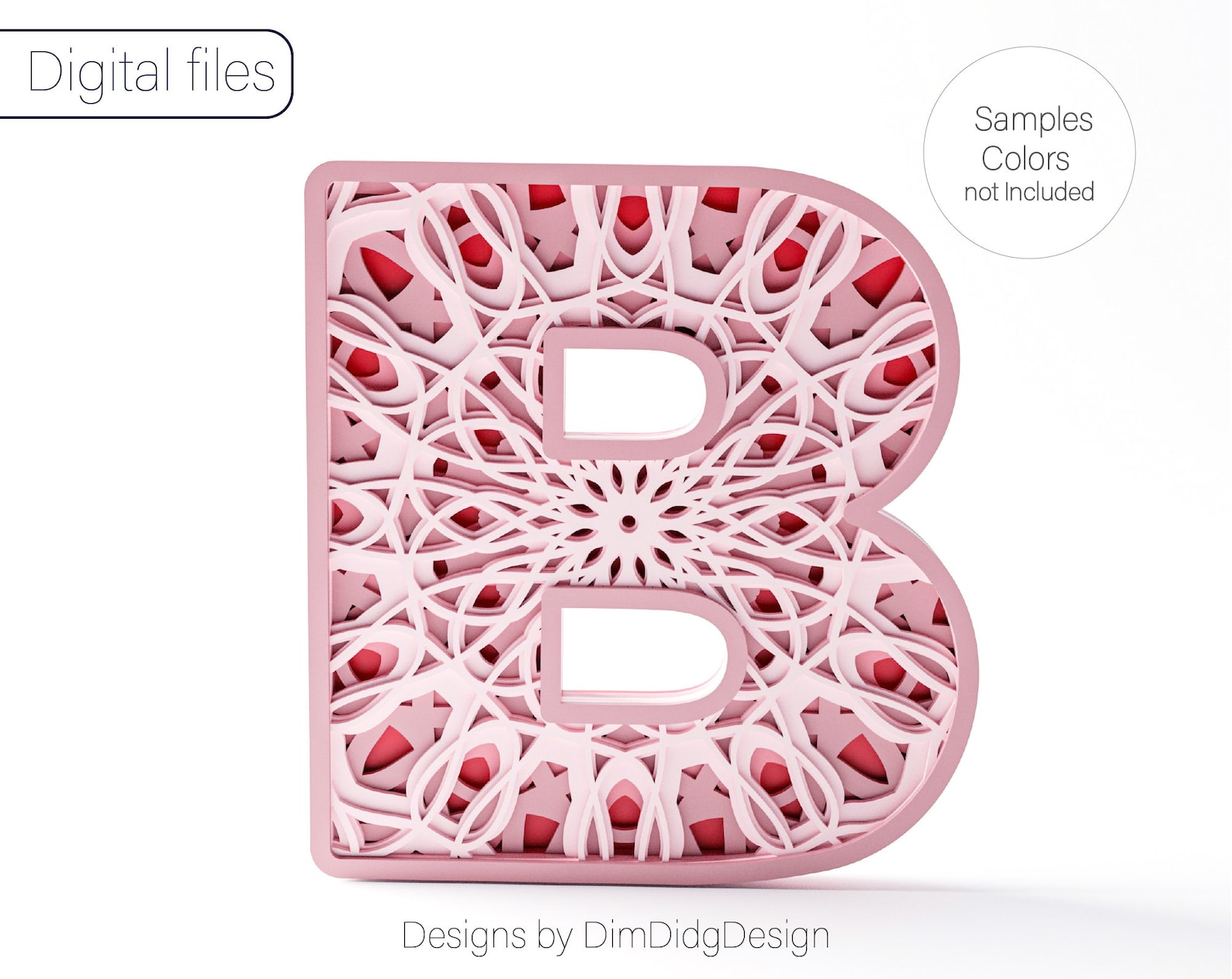 3d Letter Svg 3d Svg Initial Gift Svg Letter A Multilayer - Etsy