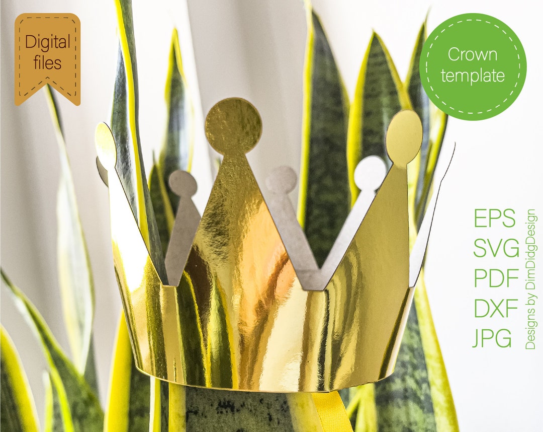 Birthday Crown Svg File for Cutting Princess Crown Svg Tiara Svg 3d ...