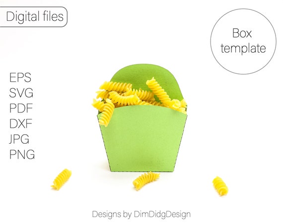 Fries Box Food Box SVG Fry Box Template SVG French Fry Box Svg - Etsy