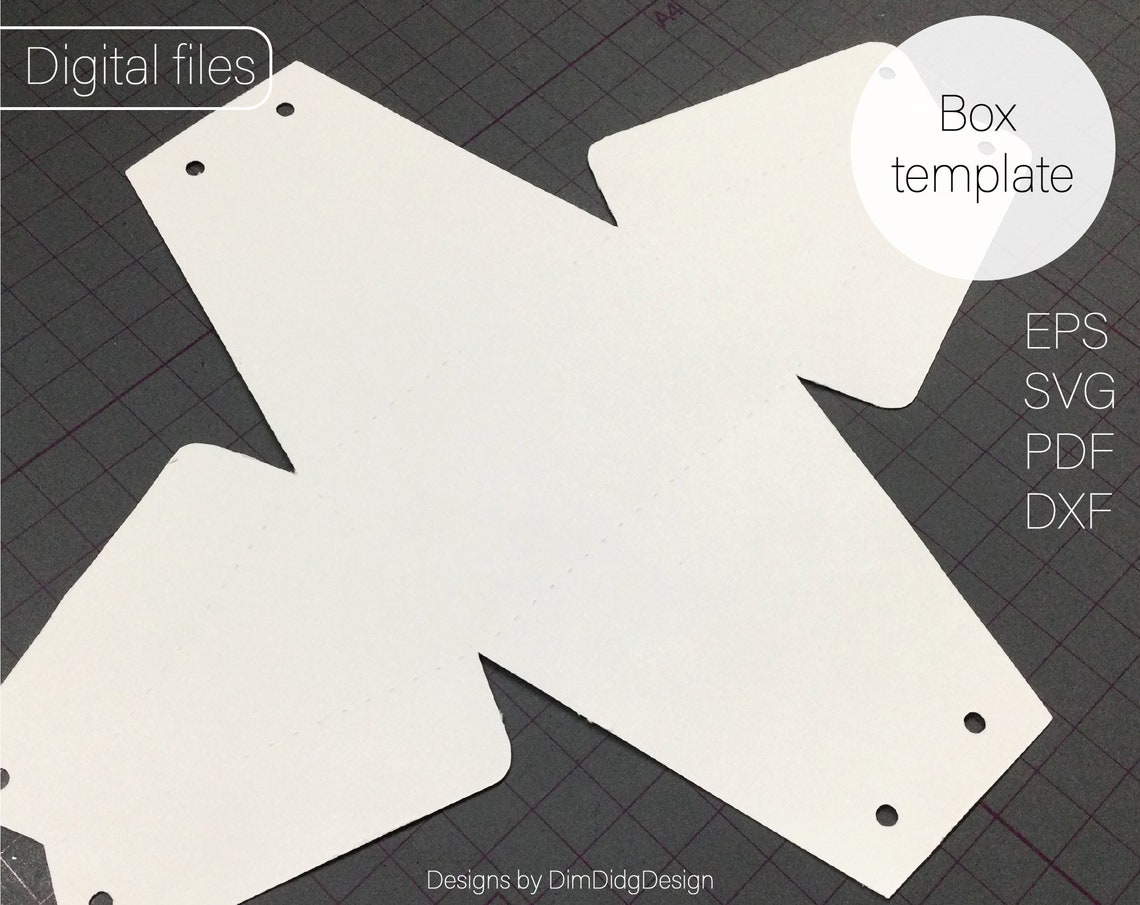 Box Cut Template Svg Files for Cricut SVG Box Template Party - Etsy