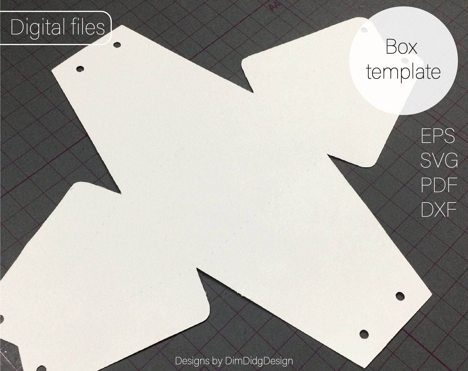 Box Cut Template Svg Files for Cricut SVG Box Template Party - Etsy
