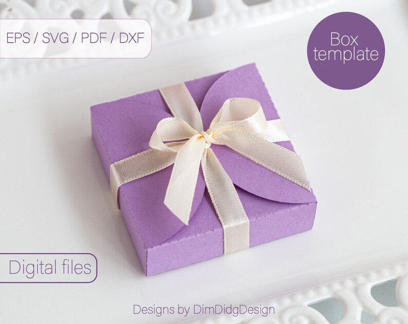 SVG Box Template Favor Gift Box Svg Gift Box Template Cricut - Etsy