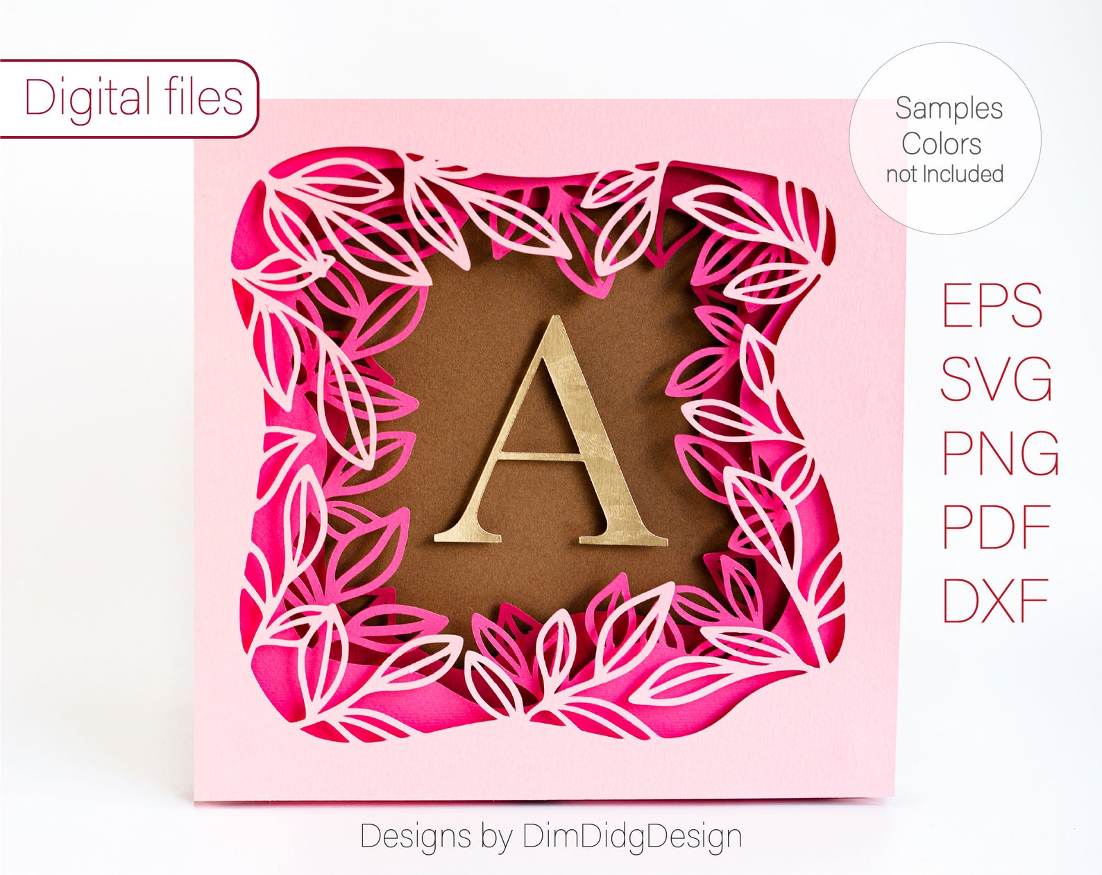 Shadow box svg files for cricut Letter svg Personalized gifts | Etsy