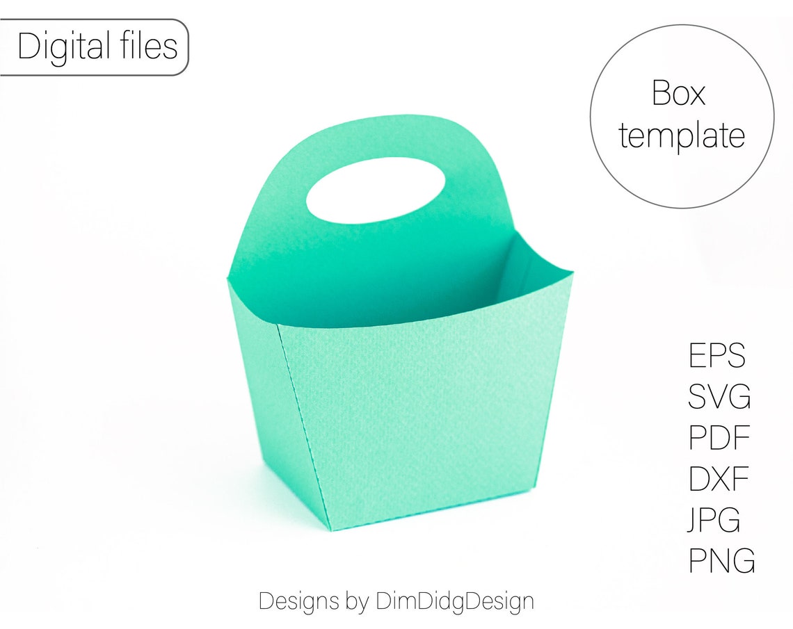 French Fry Box Svg Fry Box Template SVG Gift Box Svg Digital - Etsy UK