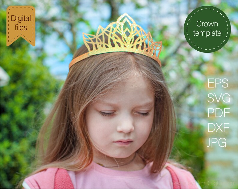 Princess Crown Svg Birthday Party Crown Birthday Tiara | Etsy