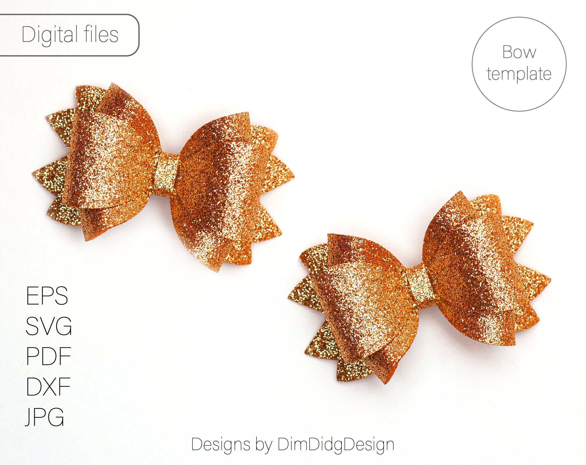 Hairbow svg Bow svg Leather bow svg Faux bow svg Hair bow svg | Etsy