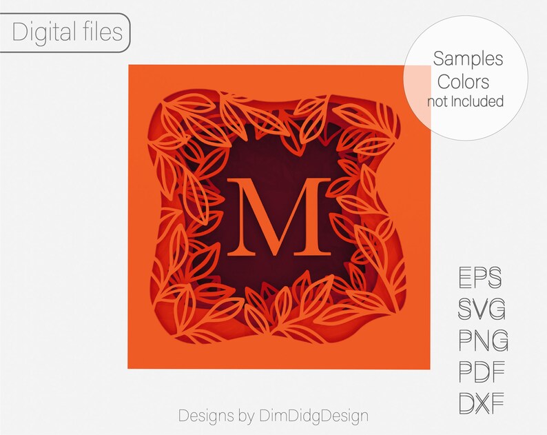 Shadow Box Svg Letter Shadow Box Svg Files for Cricut Letter M - Etsy