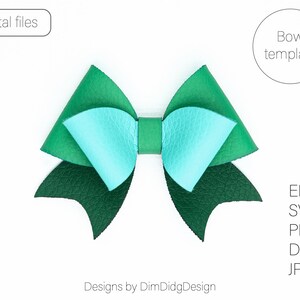 Double Bow SVG Hair Bow Template SVG Cricut Cut File Twist Bow Svg ...