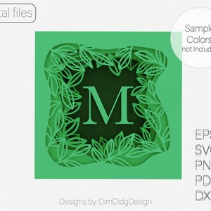 Shadow Box Svg Letter Shadow Box Svg Files for Cricut Letter M - Etsy