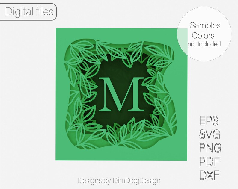 Shadow Box Svg Letter Shadow Box Svg Files for Cricut Letter M - Etsy