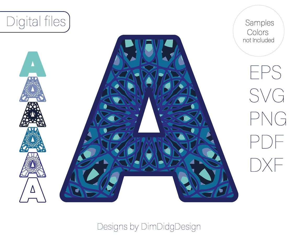 3d lettre svg 3d svg Cadeau initial svg Lettre A Lettre - Etsy Canada