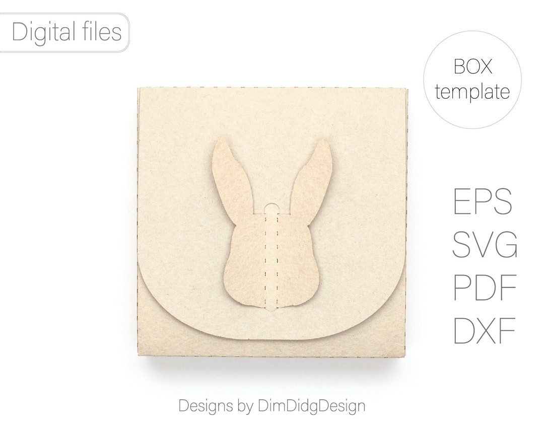 Easter Box Svg Easter Svg Cut File Easter Bunny Svg Bunny Gift Box Svg ...
