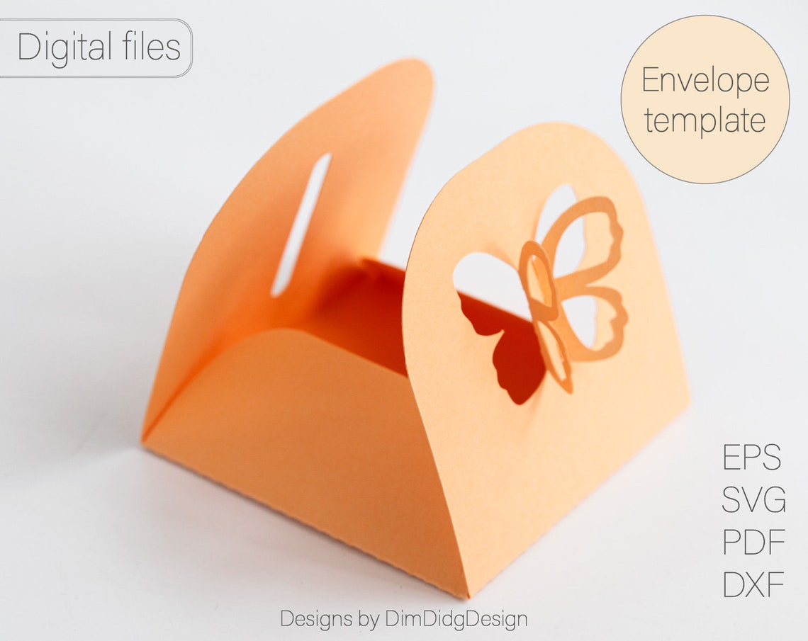 Butterfly envelope svg Envelope SVG Cash envelope template svg | Etsy