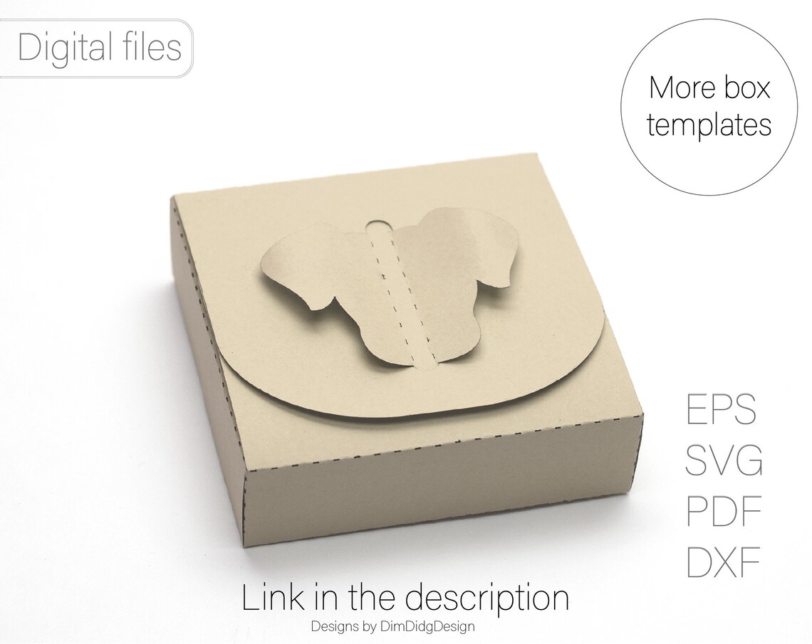 Cat Box Svg Gift Box Svg Favor Box Svg Box Template Svg - Etsy