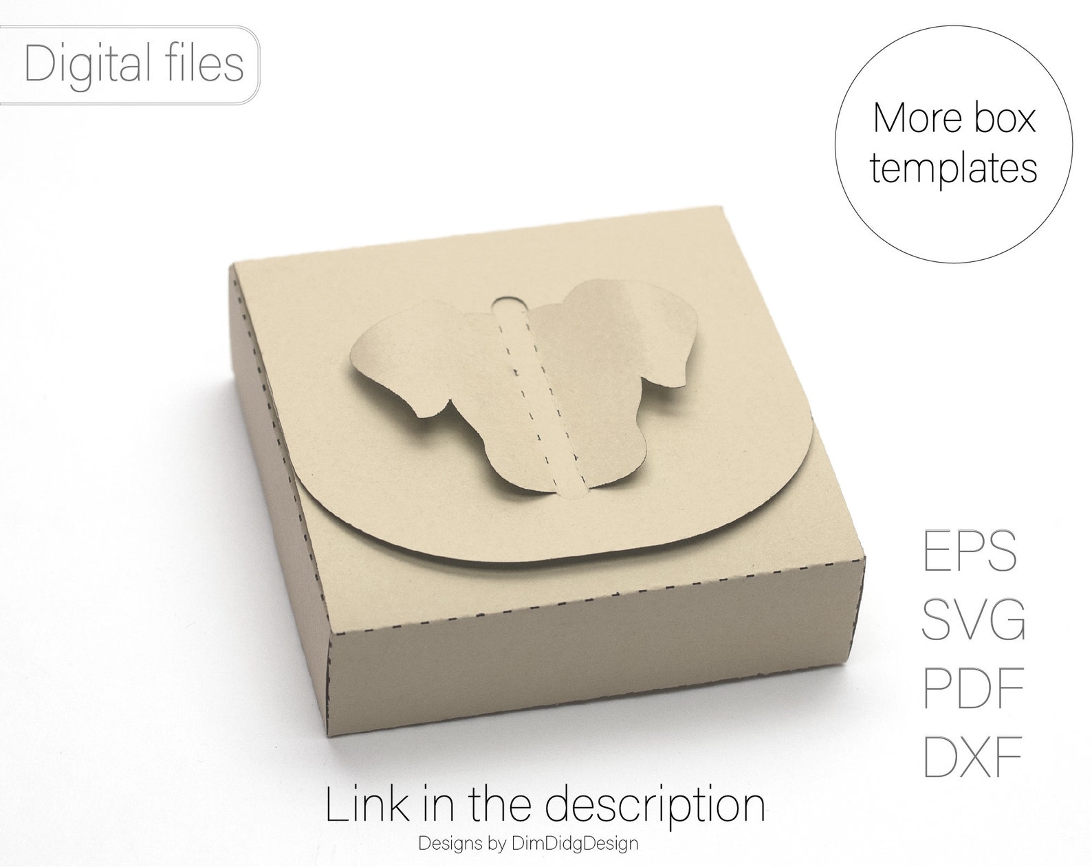 Cat Box Svg Gift Box Svg Favor Box Svg Box Template Svg - Etsy