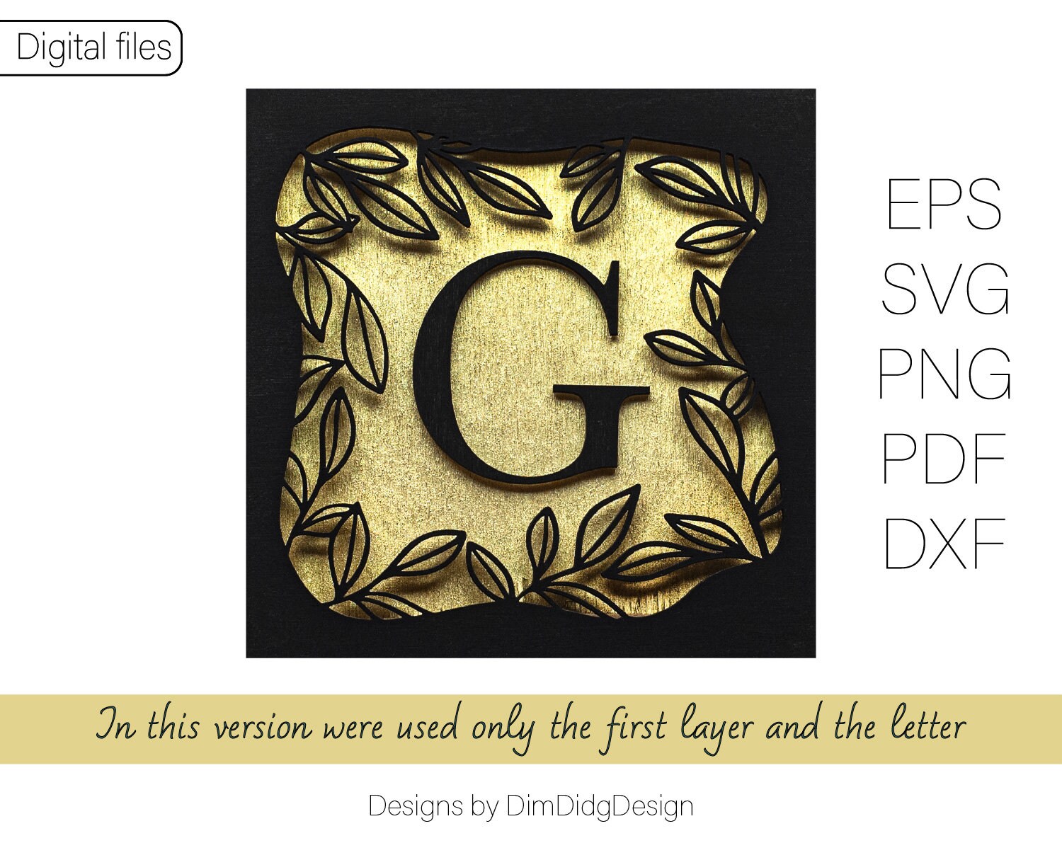 Shadow box svg Letter shadow box svg files for cricut Letter M | Etsy