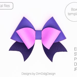 Double Bow SVG Hair Bow Template SVG Cricut Cut File Twist Bow Svg ...