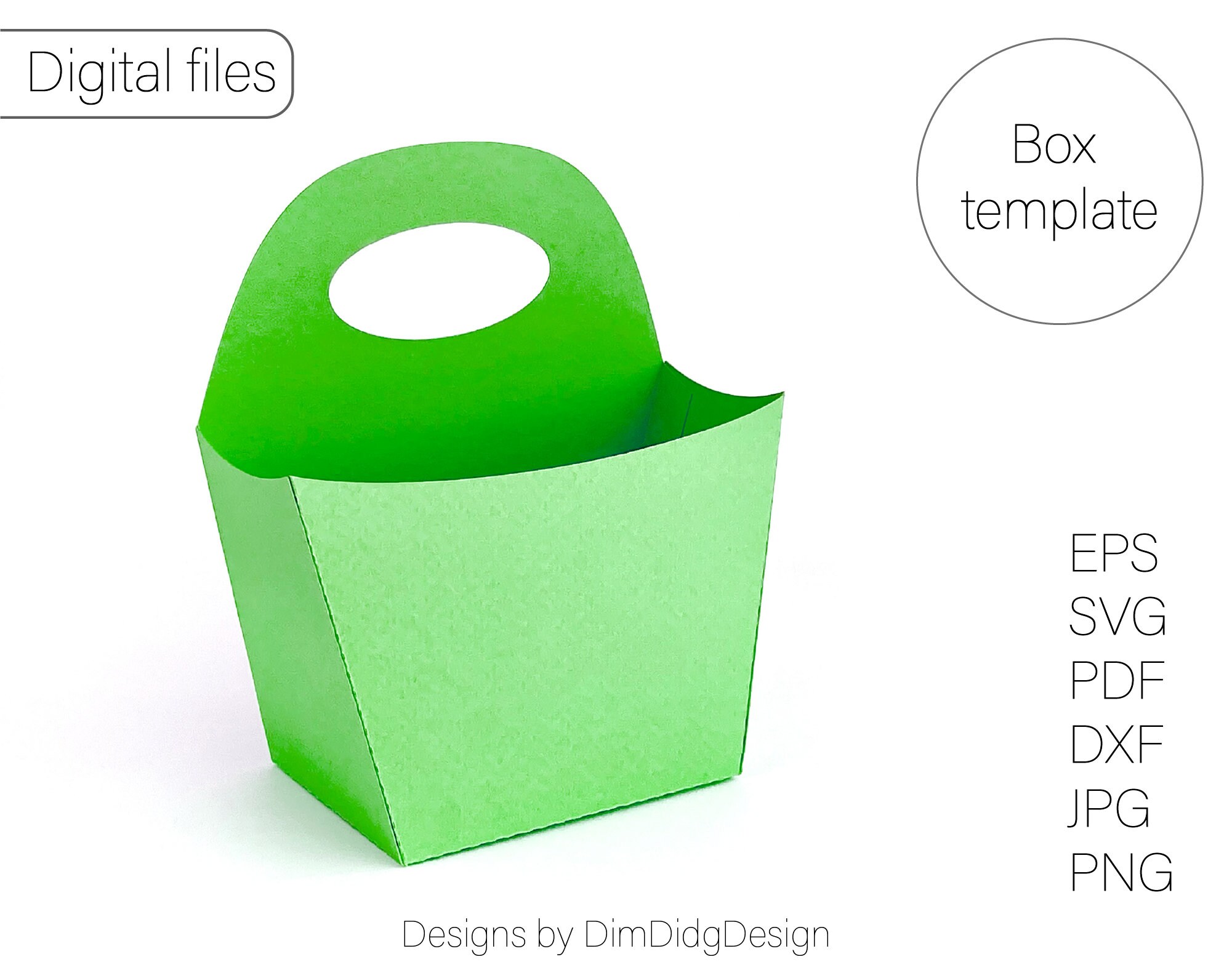 French Fry Box Svg Fry Box Template SVG Gift Box Svg Digital - Etsy UK