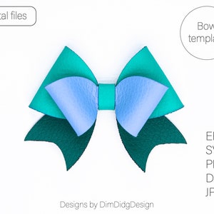 Double Bow SVG Hair Bow Template SVG Cricut Cut File Twist Bow Svg ...