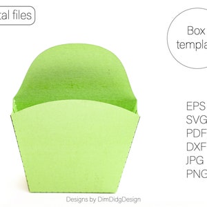 Fries Box Food Box SVG Fry box template SVG French Fry Box svg | Etsy