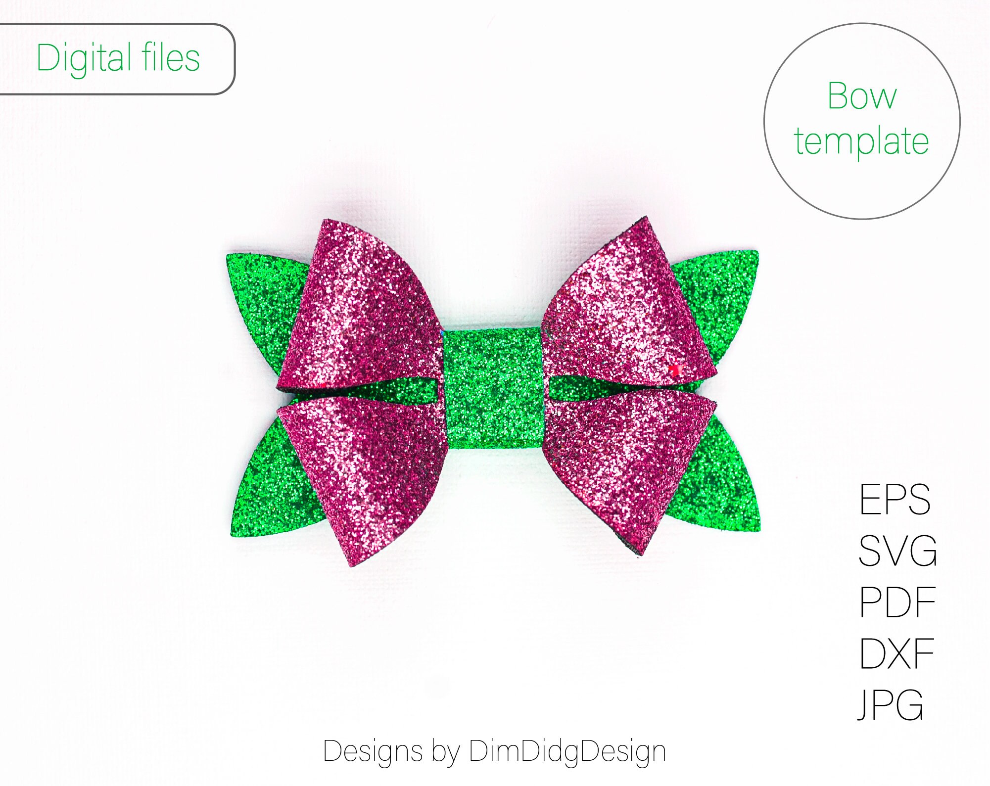 Bow Svg Hairbow Svg Hair Bow Template Faux Leather Bow Svg - Etsy