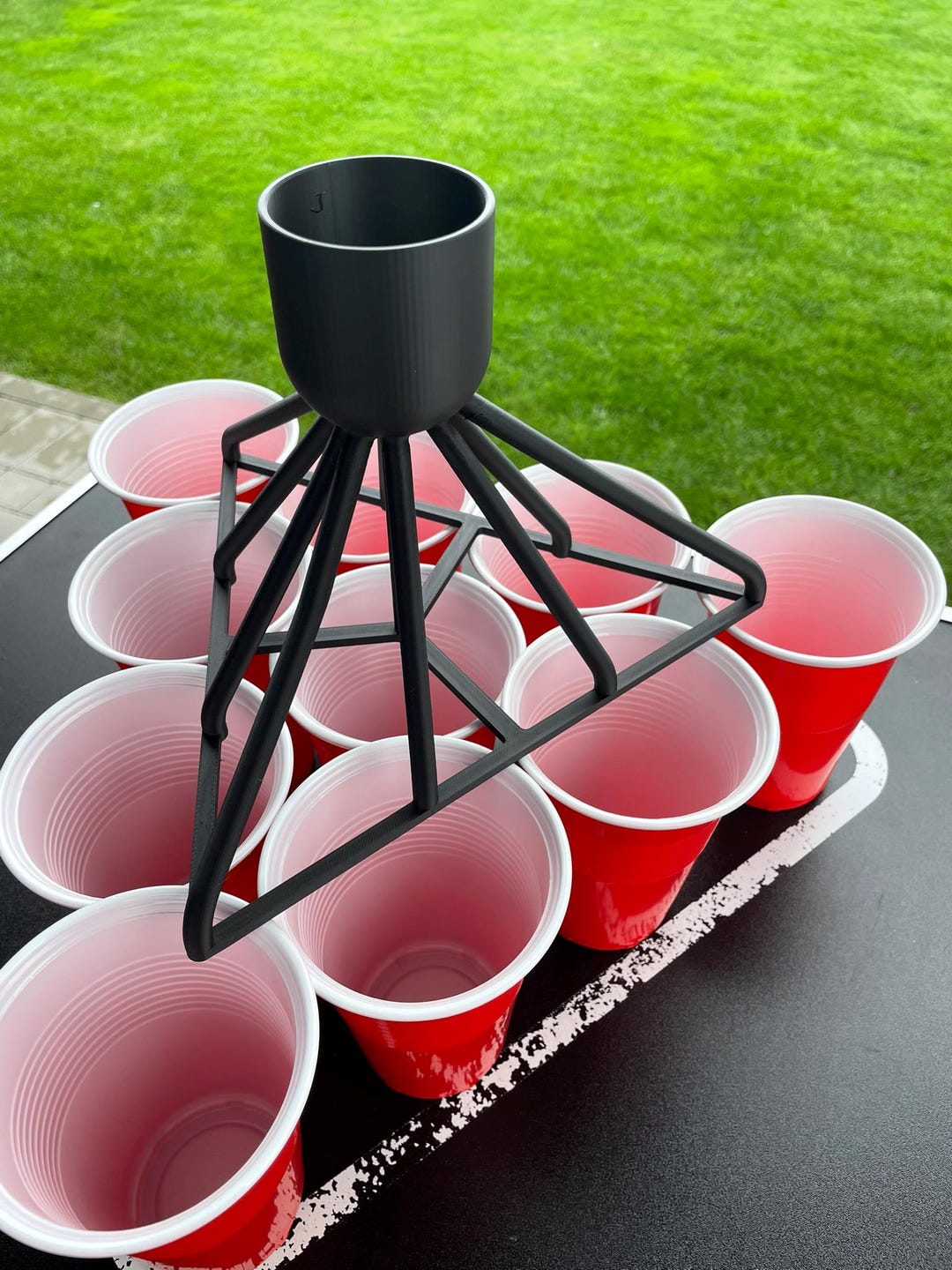 3D Printed Beer Pong Cup Filler Funnel, Drinking Game Funnel, Fast Cup ...
