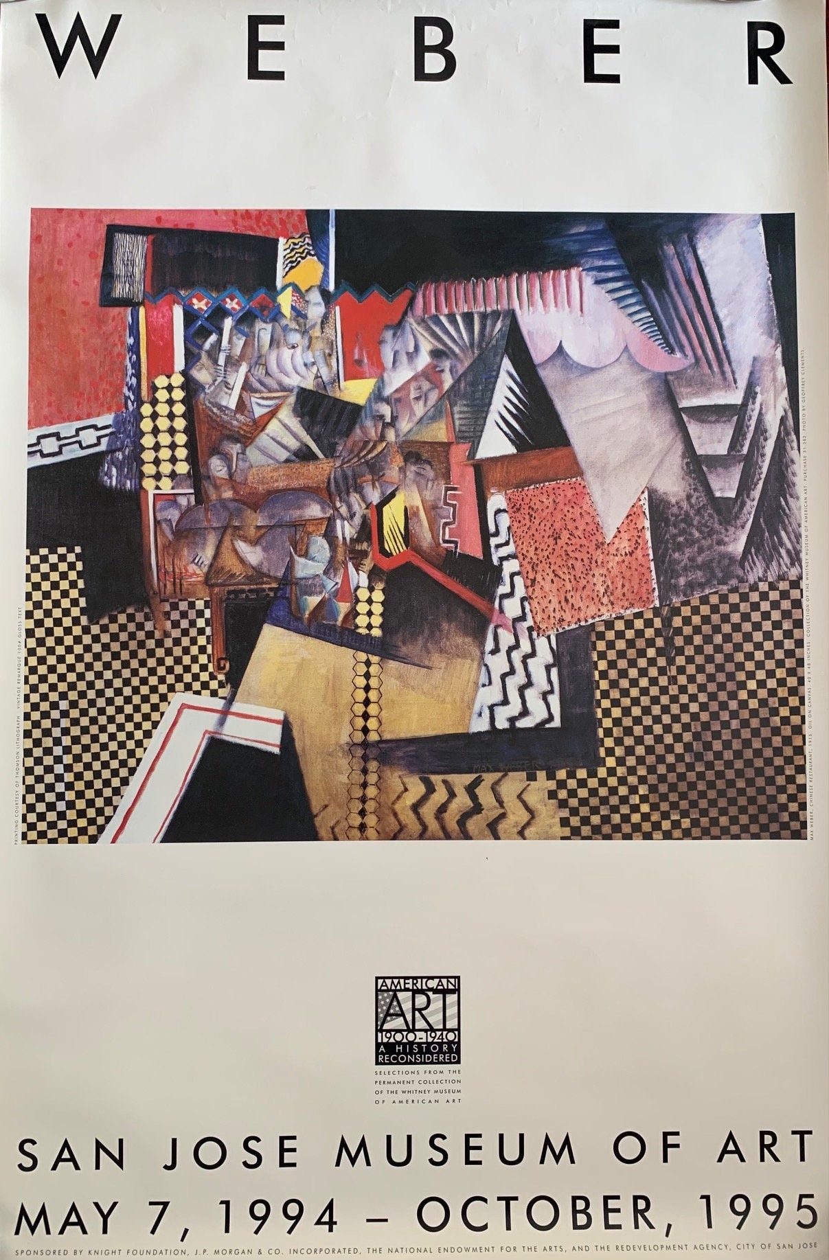 Max Weber Chinese Restaurant 1994 Poster | Etsy