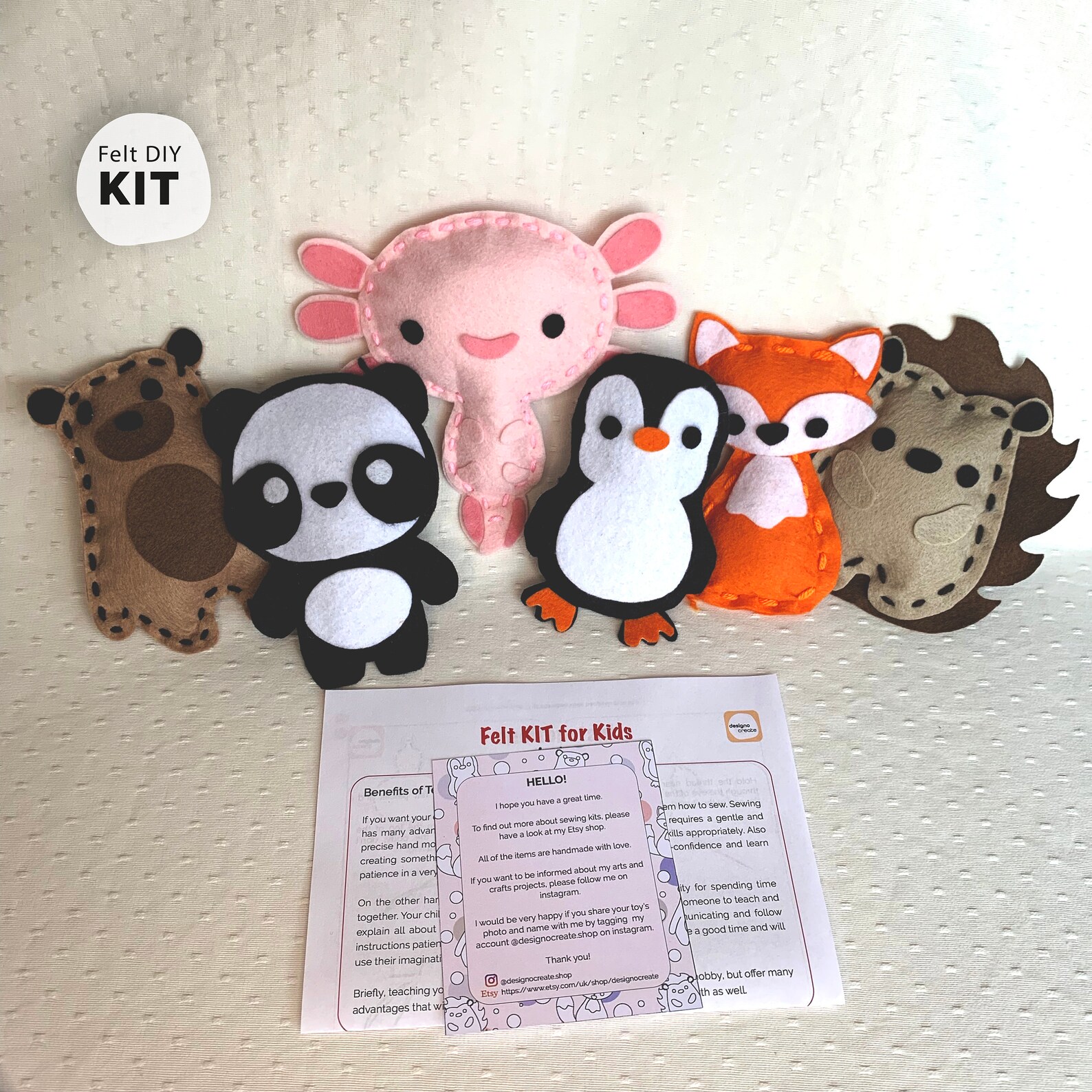 Felt Axolotl Sewing Kit for Kids - Etsy