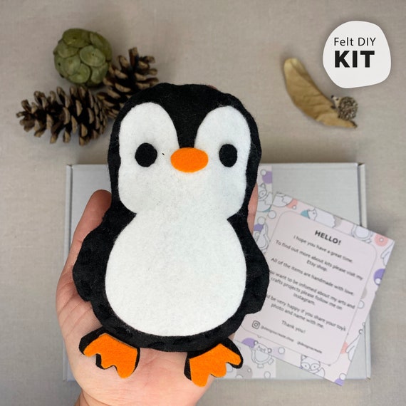 Felt Penguin Sewing Kit For Kids | Etsy