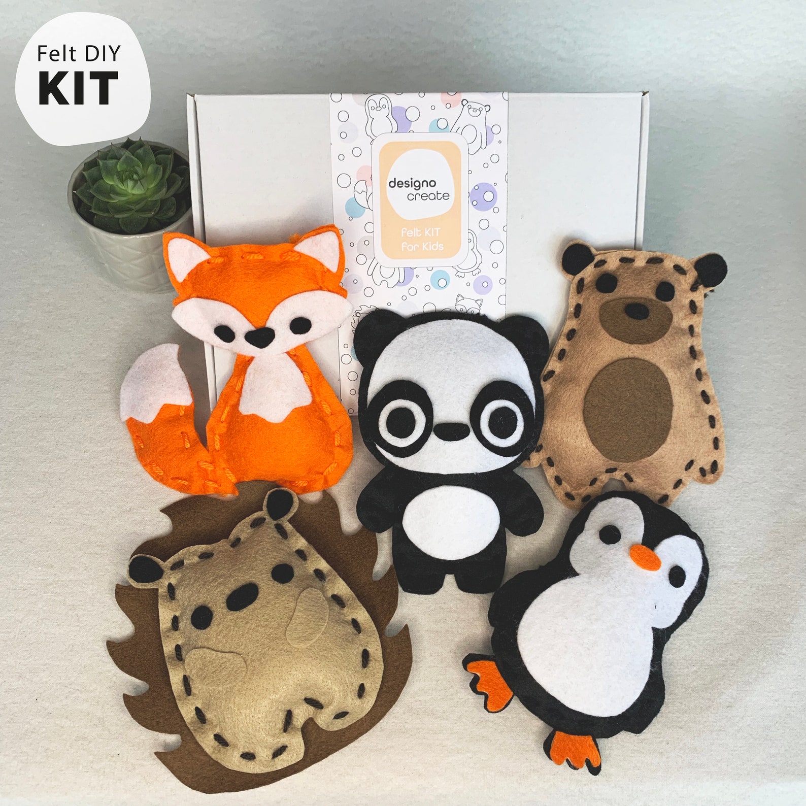 Felt Teddy Bear Sewing Kit For Kids | Etsy