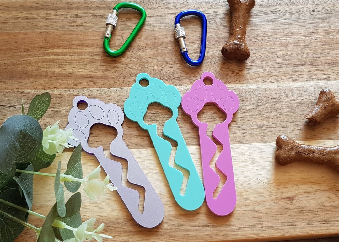 Paw With Zig Zag Caca Clip Dog Poop Bag Holder Walker Leash - Etsy