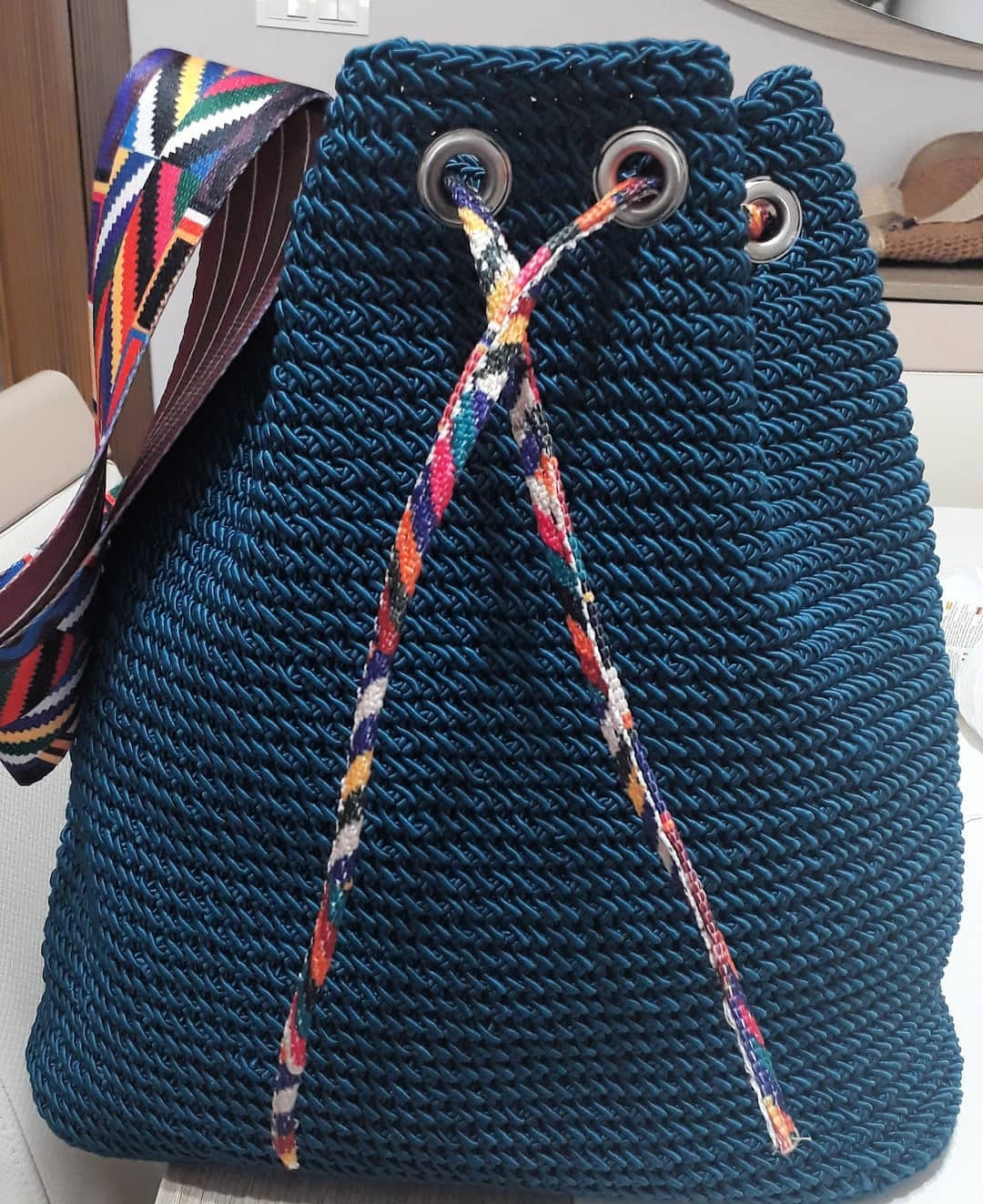 154-macrame Supra 1.5 Mm Mix Melange Cord Thread Yarn 75m Excellent for ...