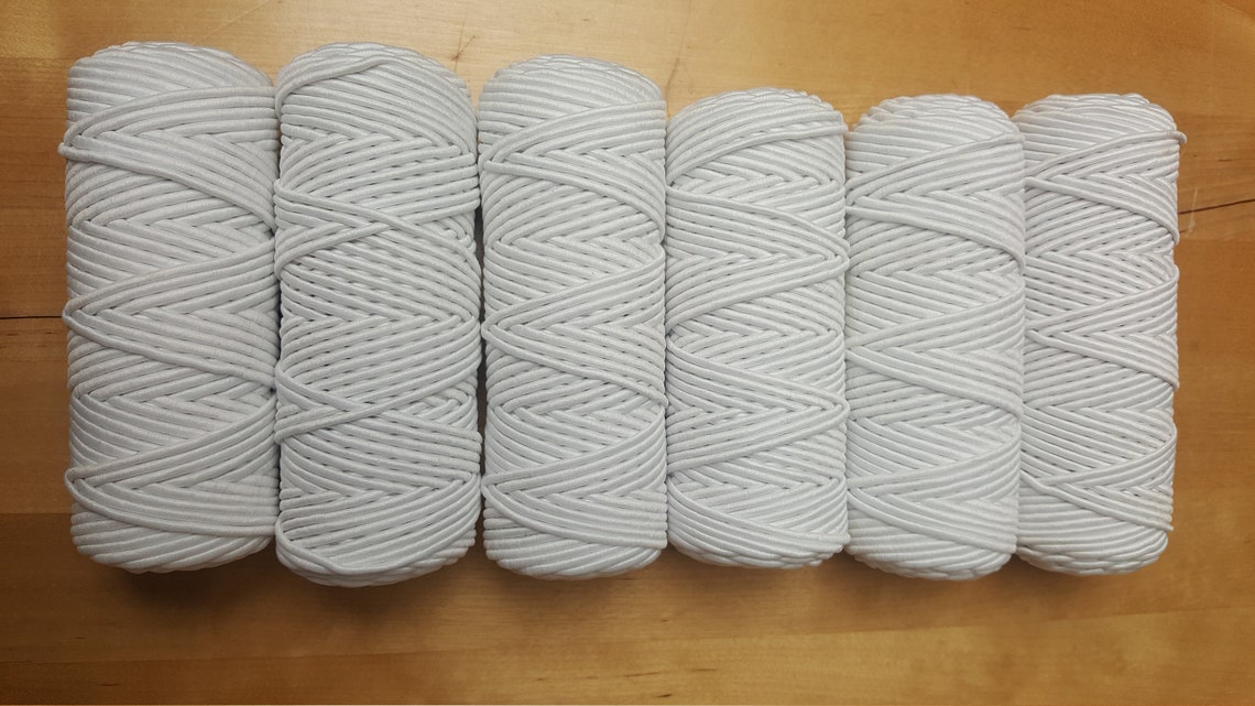 White 1.5 Mm Macrame Supra Cord Thread Yarn 75 M Excellent for Bag ...