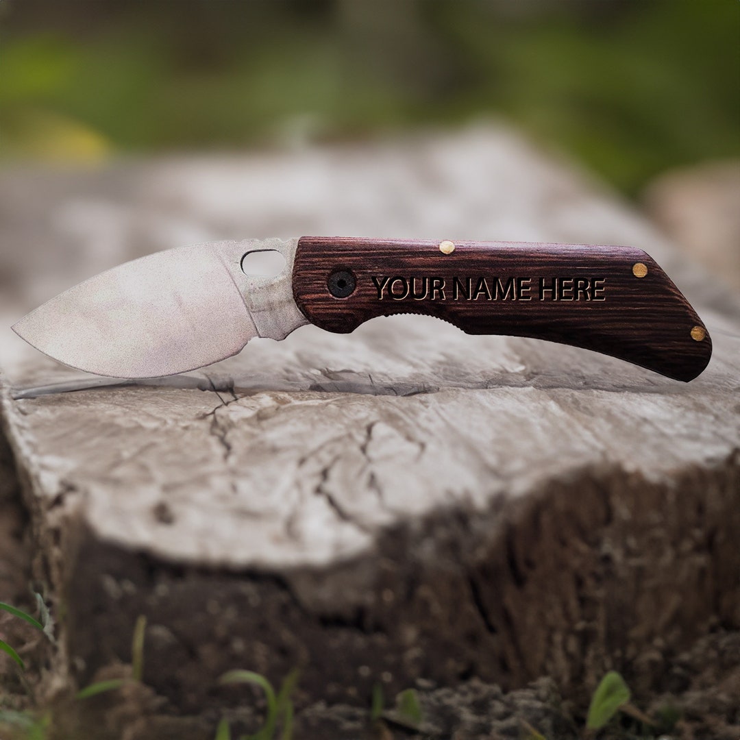 4116 Steel Personalized Pocket Knife Custom Folding Knife Gift - Etsy