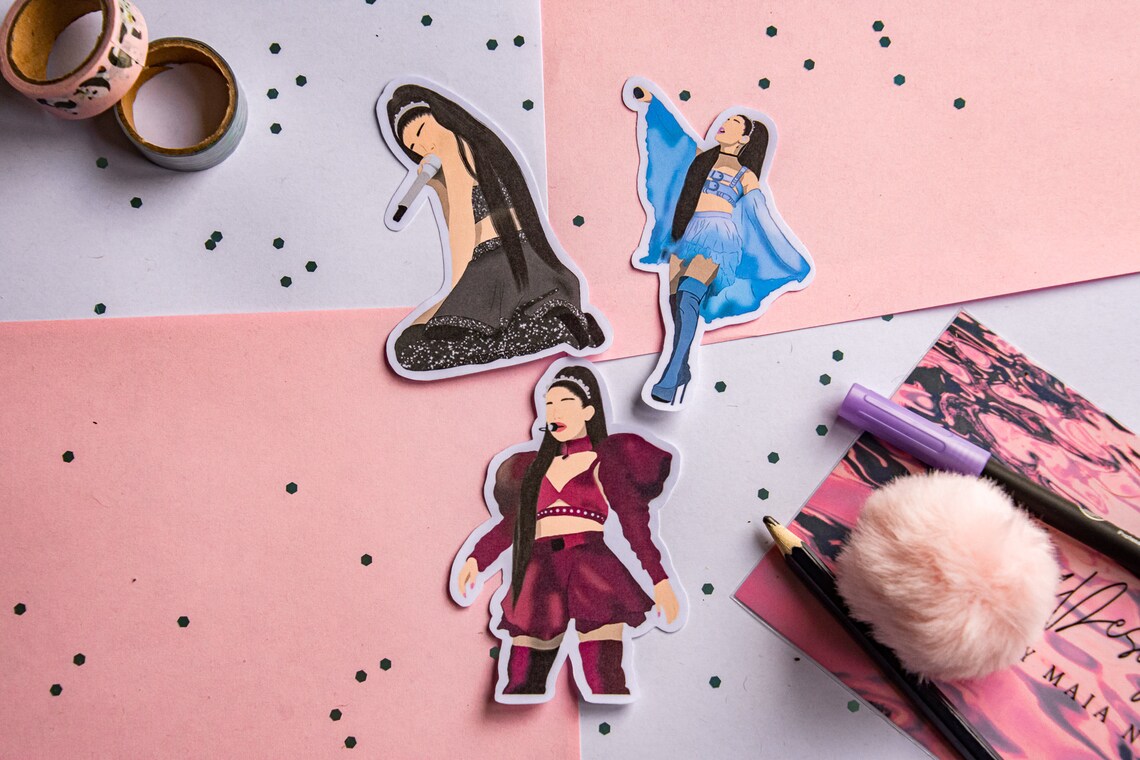 Ariana grande Coachella sticker set sticker set pack bouteille | Etsy