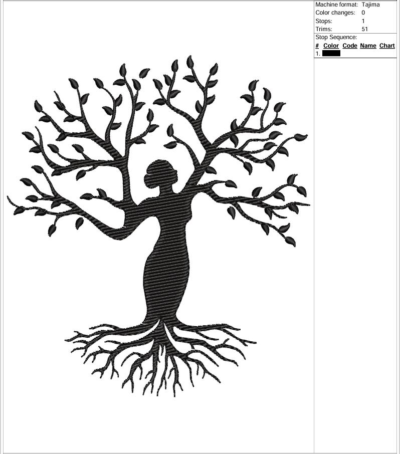 Oak Mother Tree Embroidery Design 4 Sizes, Tree of Life Machine ...