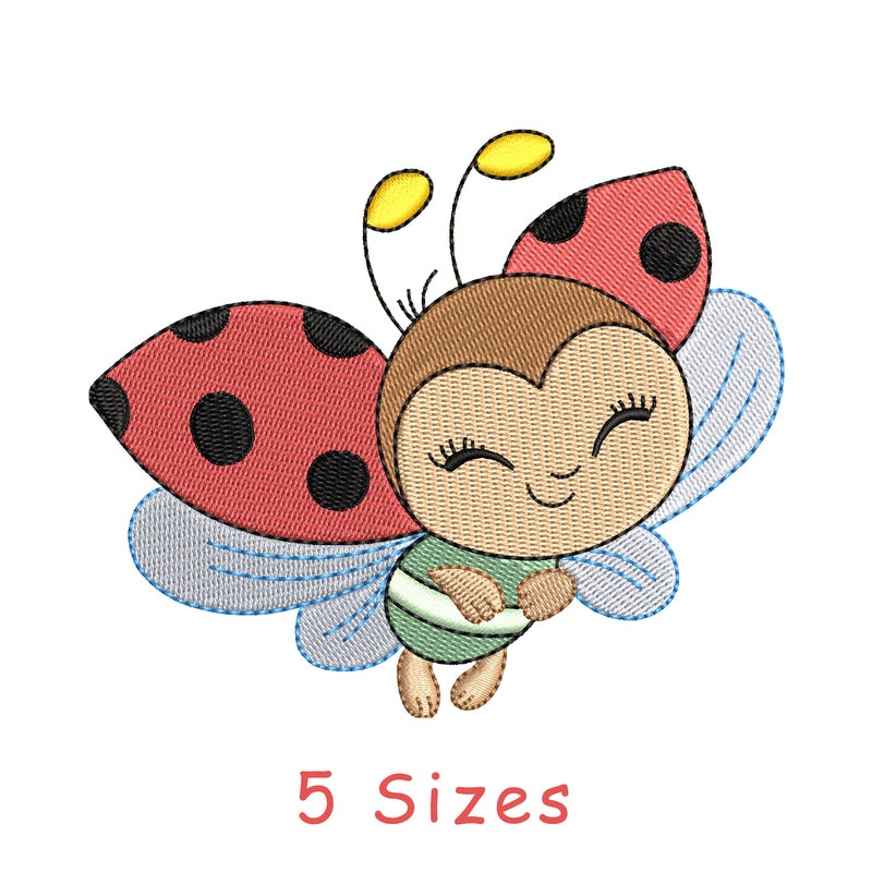 Ladybug Embroidery - Etsy