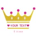 Royal Crown Machine Embroidery Design File 5 Sizes. Prince Crown ...