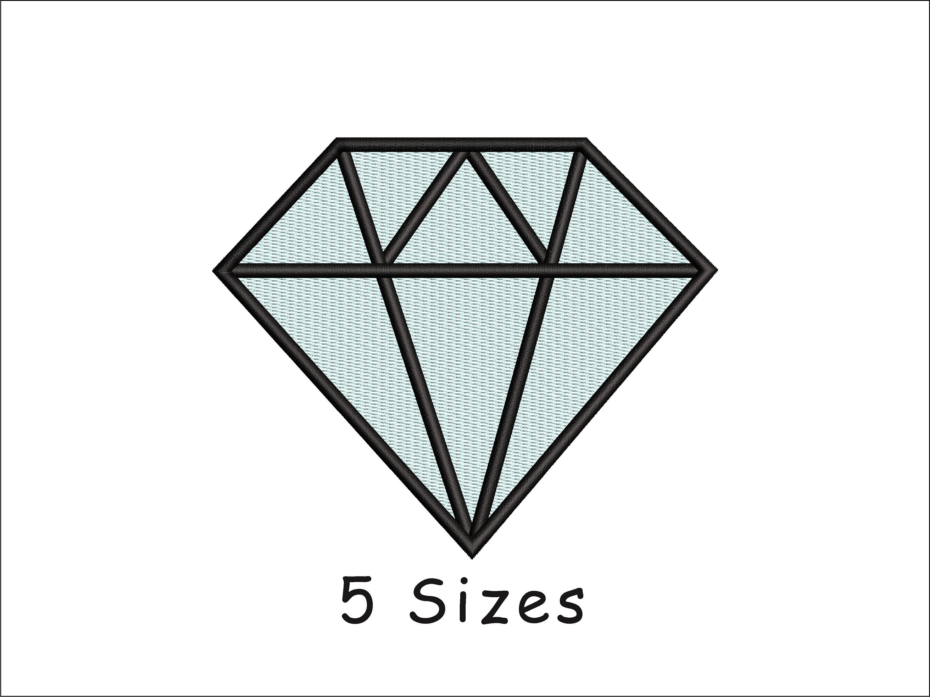 2d Drawing Of A Diamond