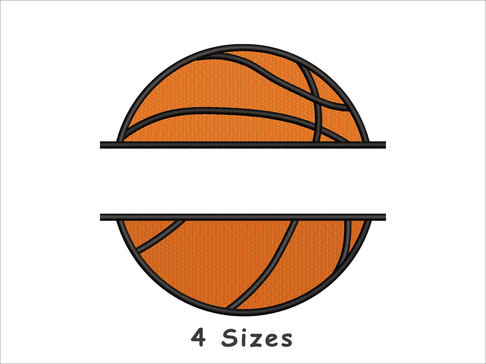 Basketball Embroidery Design Machine Embroidery File 4 Size - Etsy