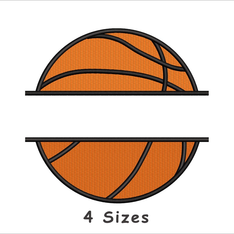 Basketball Embroidery Design - Etsy