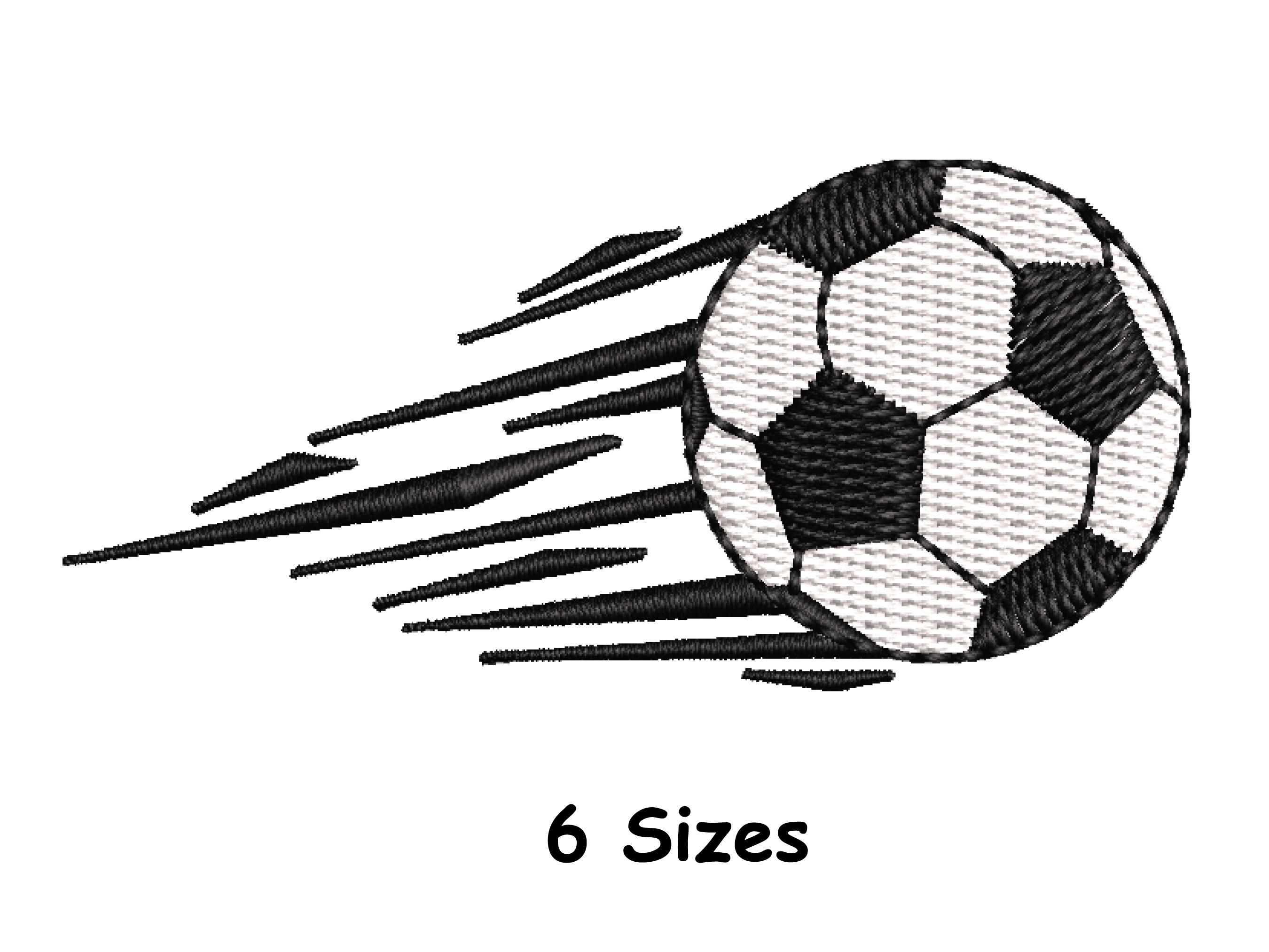 Football Machine Embroidery Design 6 Sizes, Sports Embroidery Design ...