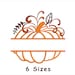 Split Halloween Pumpkin Machine Embroidery Design File 6 - Etsy