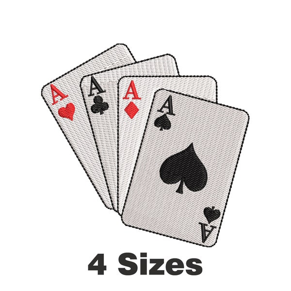 Playing Card Embroidery - Etsy