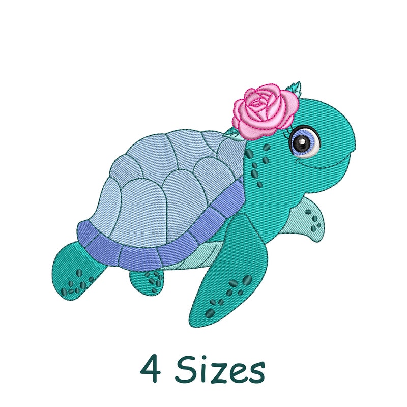 Turtle Embroidery - Etsy
