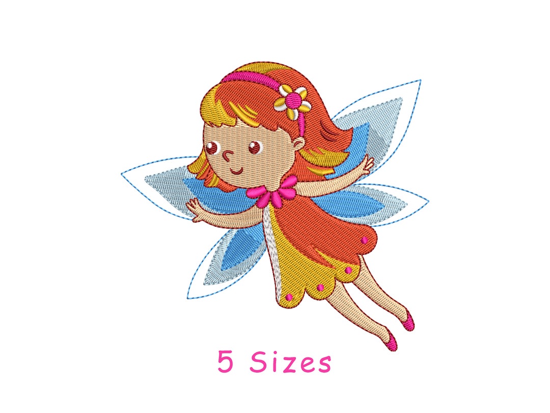 Fairy Embroidery Designs - Baby Girl Embroidery Design, Magic Fairy ...