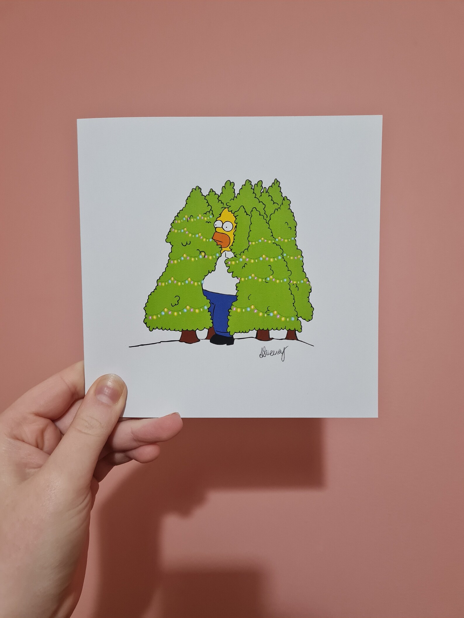 Simpsons Christmas Card - Etsy